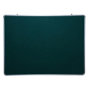 Wall Mount Green Felt Notice Board with Aluminium Frame – Office World ...